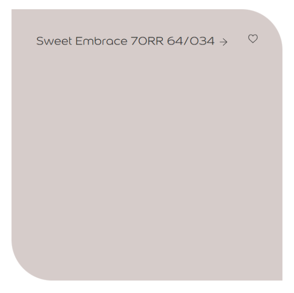 Dulux màu Hồng ấm Sweet Embrace 70RR 64/034