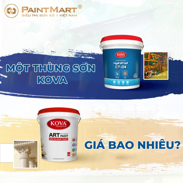 Một thùng sơn kova giá bao nhiêu tiền