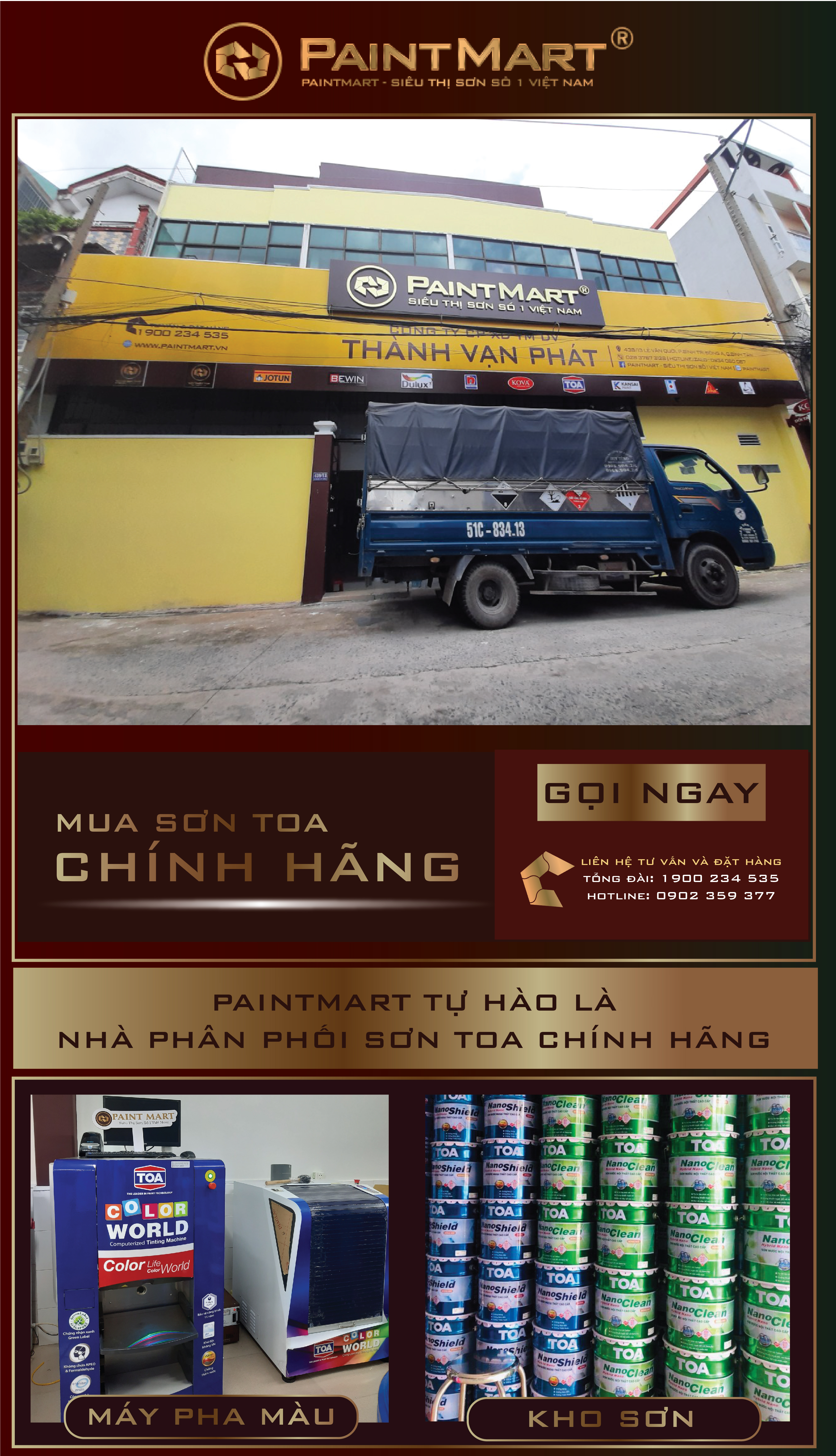 Sơn nước nhũ vàng cao cấp TOA GOLD EMULSION - 875ML