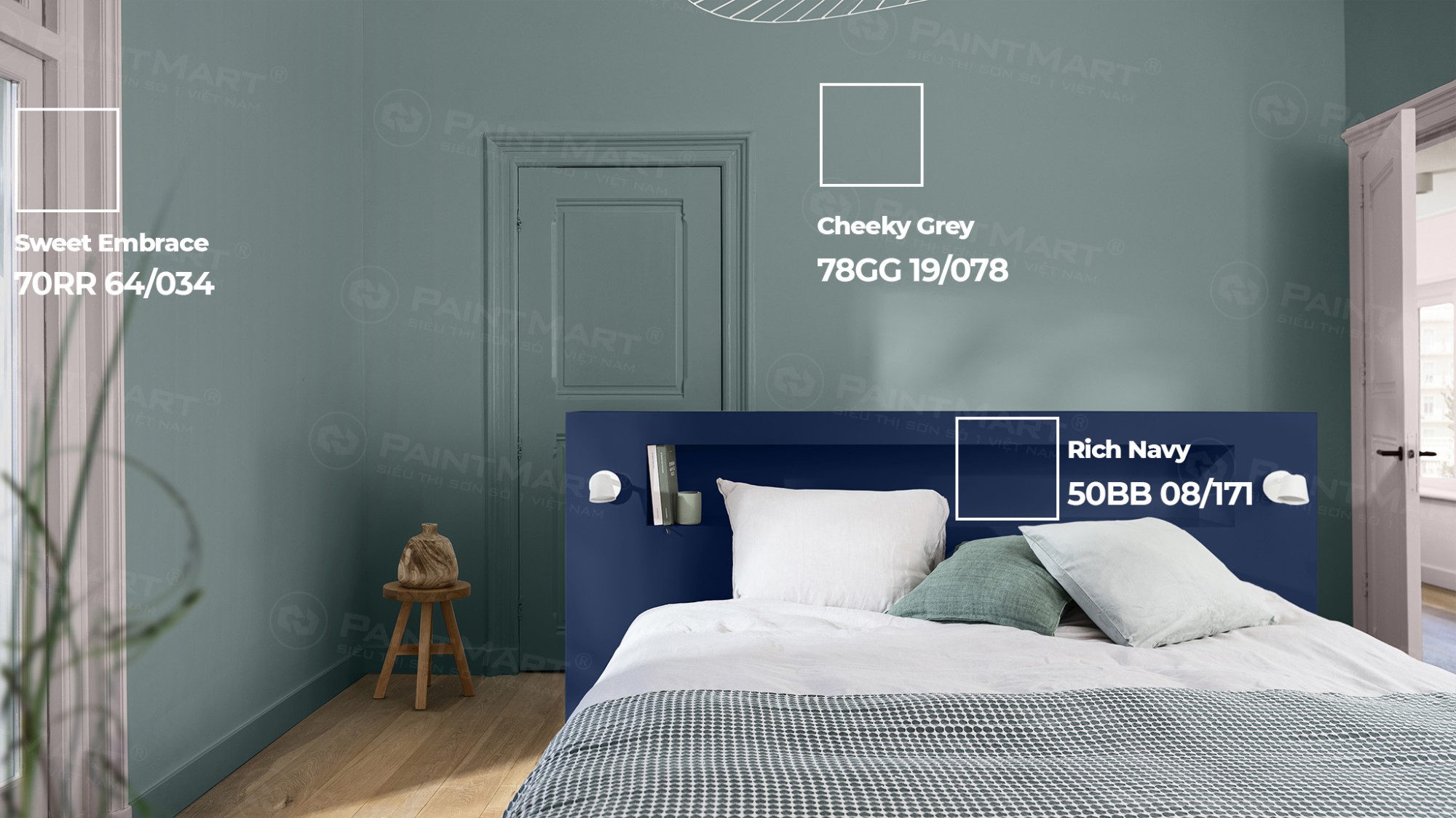 Dulux màu xanh Cheeky Grey 78GG 19/078