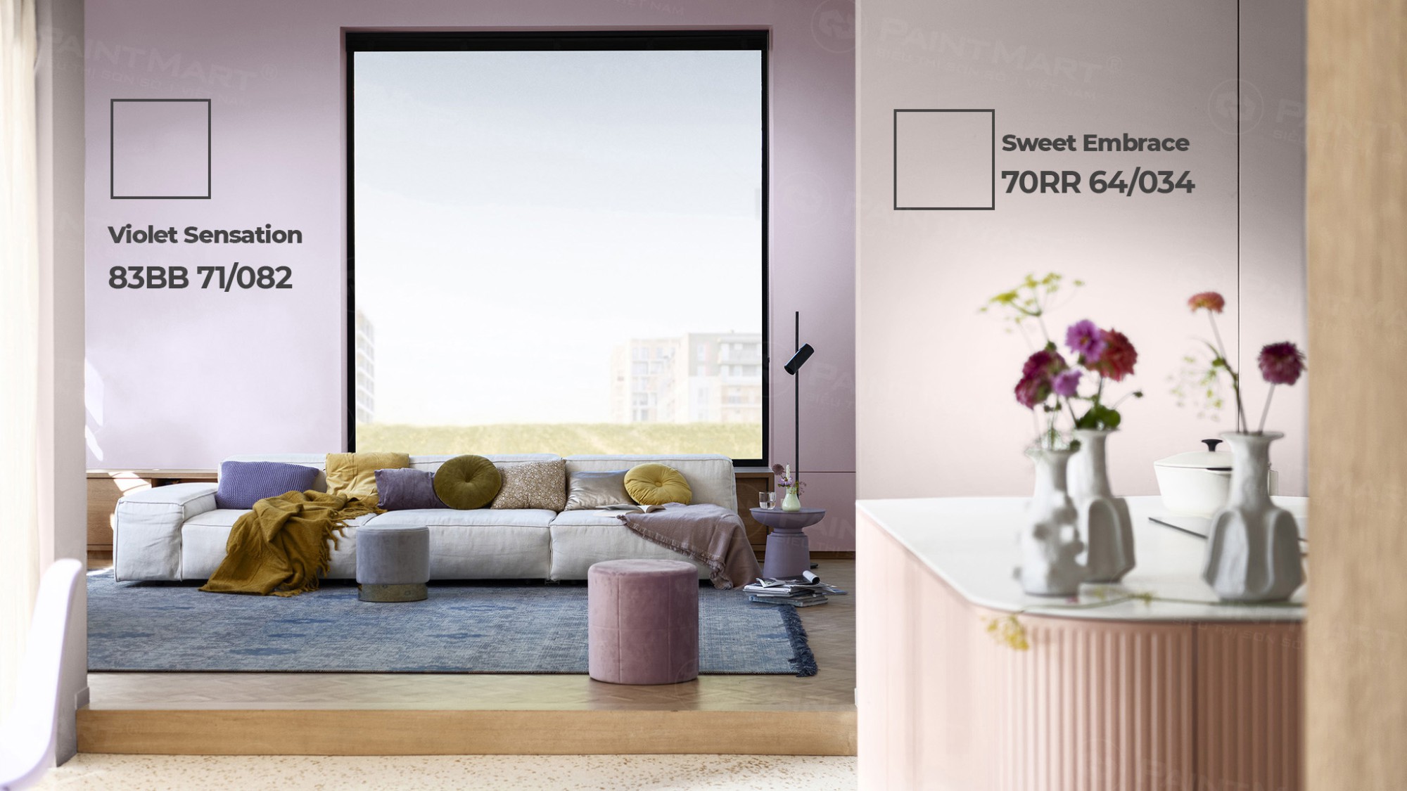 Dulux màu tím Violet Sensation 83BB 71/082