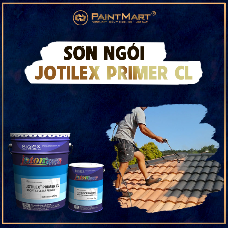 Sơn ngói Joton Jotilex - màu đỏ tươi, socola, xanh rêu, đỏ đô, đen ...